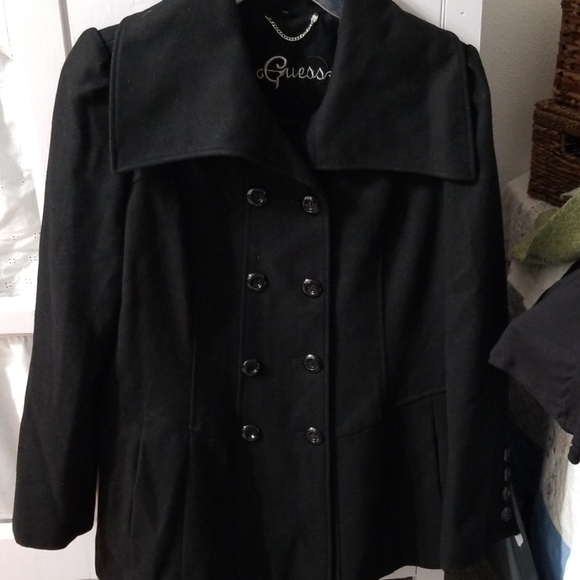 Guess | Jackets & Coats | Vintage Guess Wool Coat | Poshmark